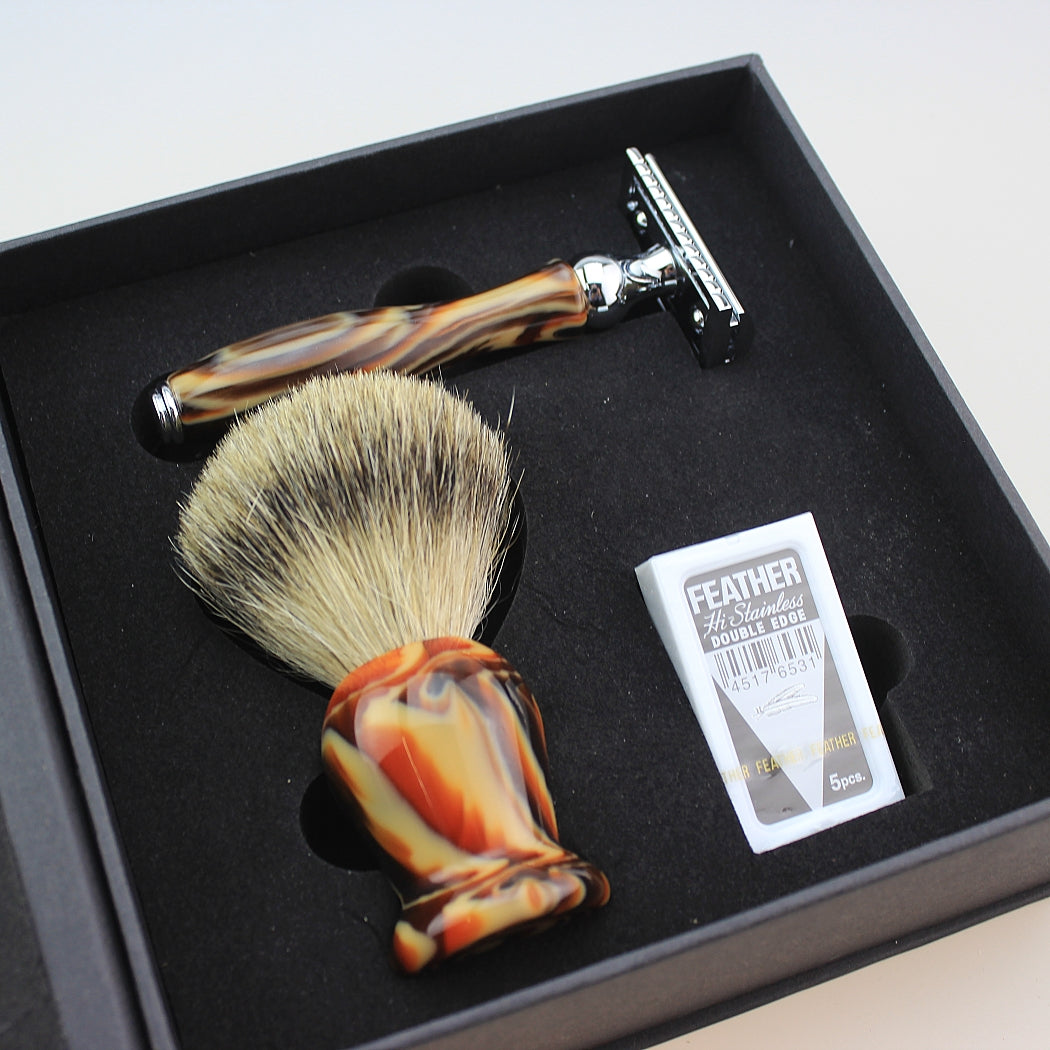 2-Piece Pure Badger Shaving Kit – Frank Shaving