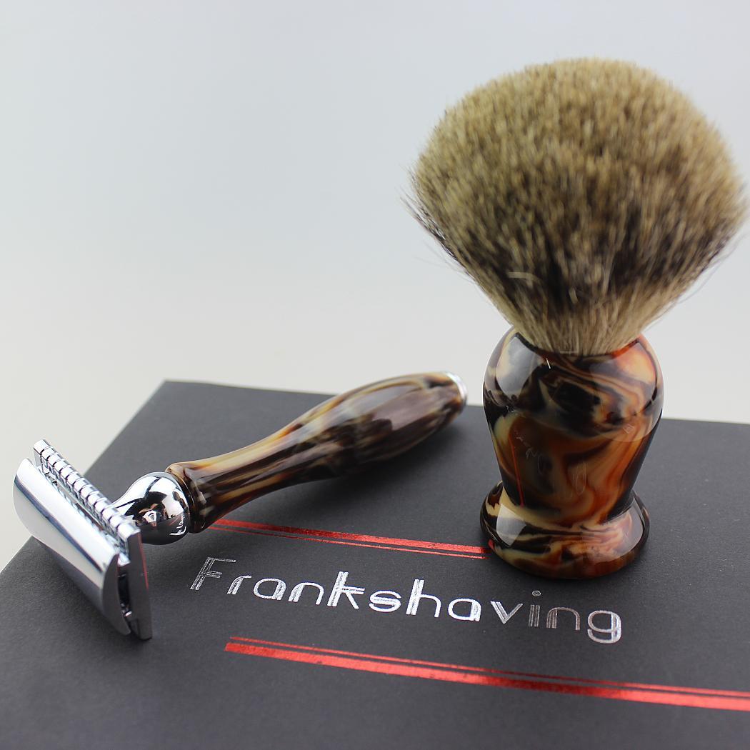 2-Piece Pure Badger Shaving Kit – Frank Shaving