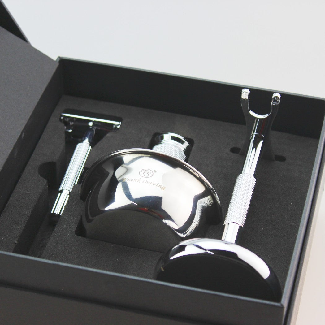 4-Piece Synthetic hair Shaving Kit – Frank Shaving